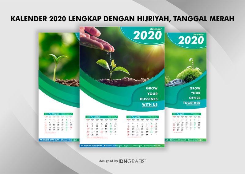 Download Gratis Template Kalender 2020 CDR - IDN GRAFIS