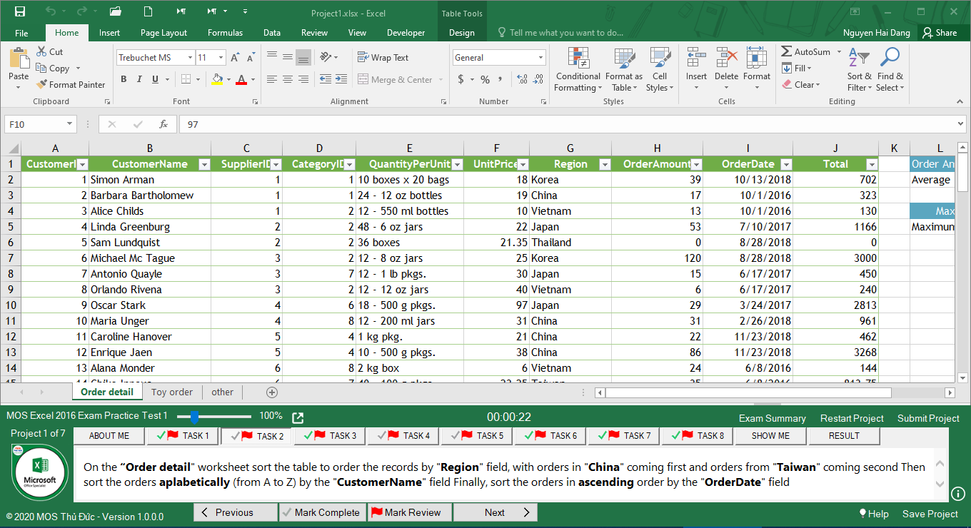 PHẦN MỀM LUYỆN THI MOS THỦ ĐỨC - MOS THỦ ĐỨC - Phần mềm luyện thi MOS