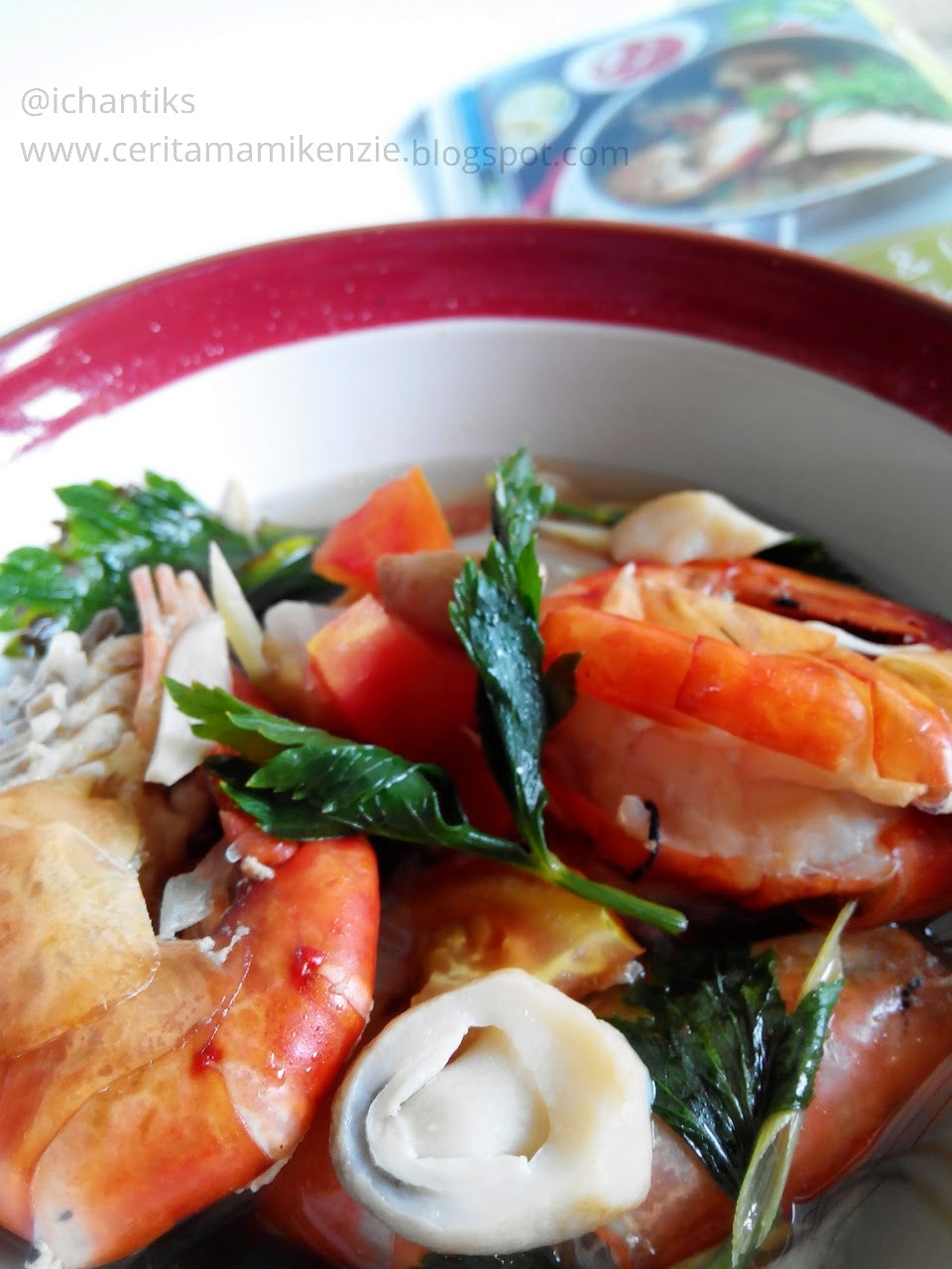 Resep Sup Udang Asam Pedas ala Thai | Cerita Mami Kenzie Keana