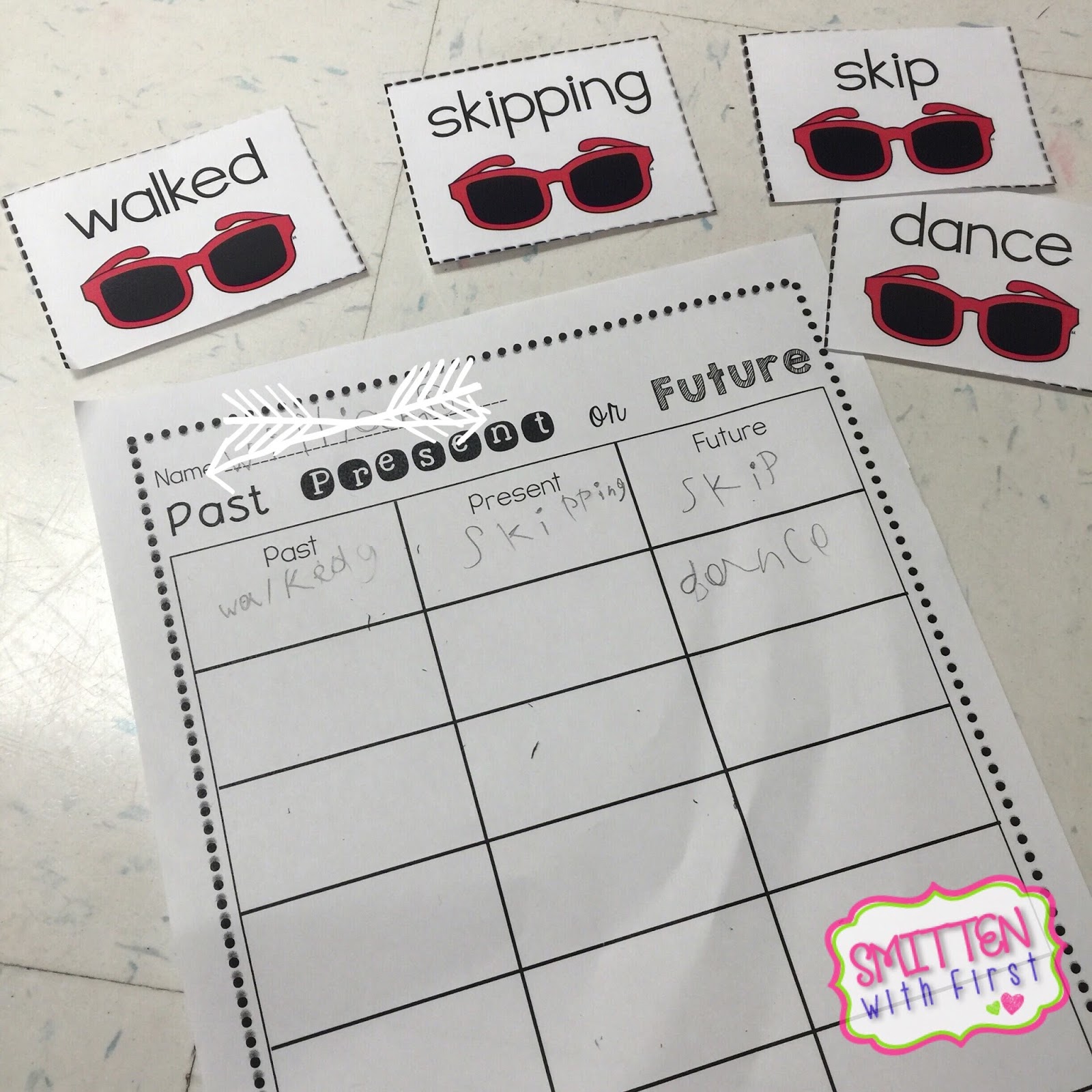 Verb Tenses and a Long A Freebie! - Smitten with First