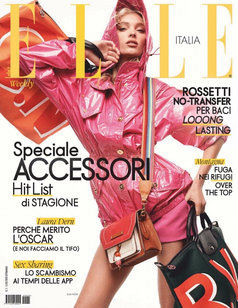 Hily Designs: Elsa Hosk viste tendencias de moda para ELLE Italy