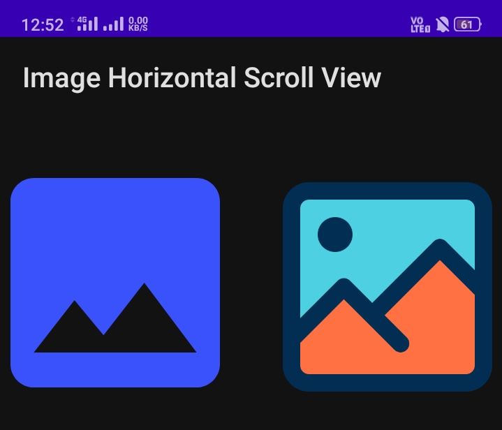 Android Horizontal ScrollView with Example