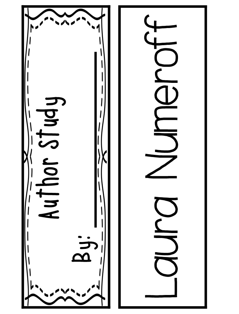 Live, Laugh, Teach First Grade: Laura Numeroff Author Study