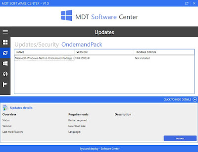 Powershell tool: Software Center for MDT | Syst & Deploy