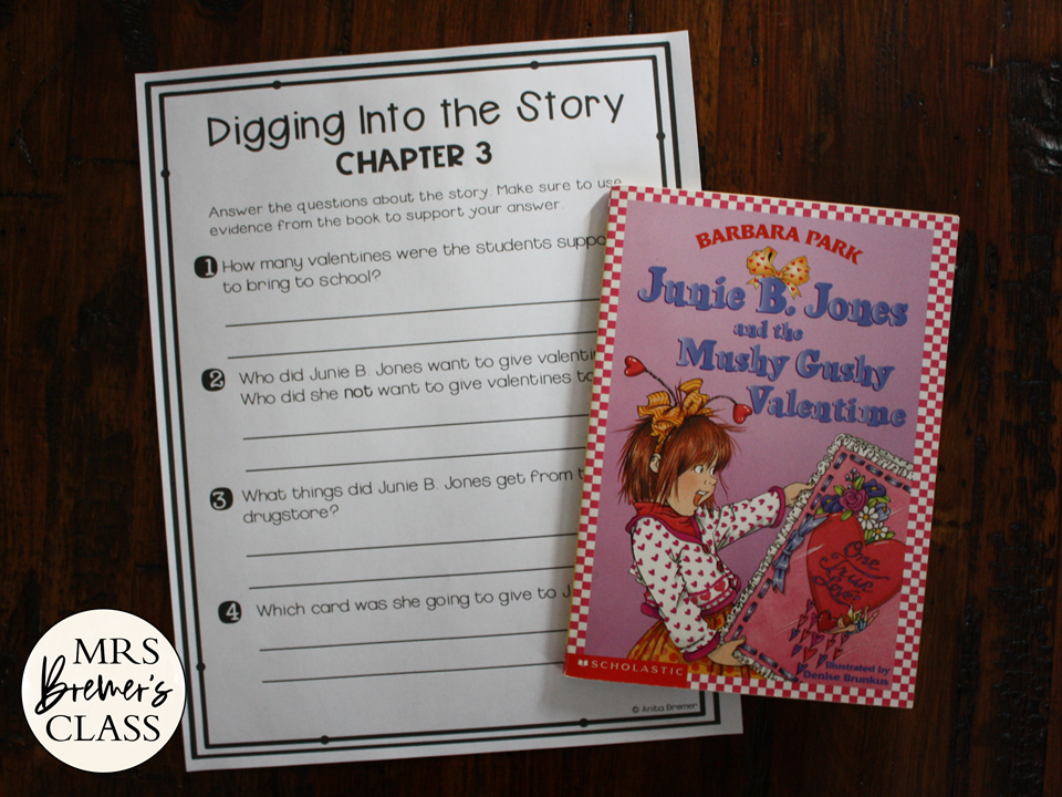 Junie B Jones and the Mushy Gushy Valentine | Mrs. Bremer's Class