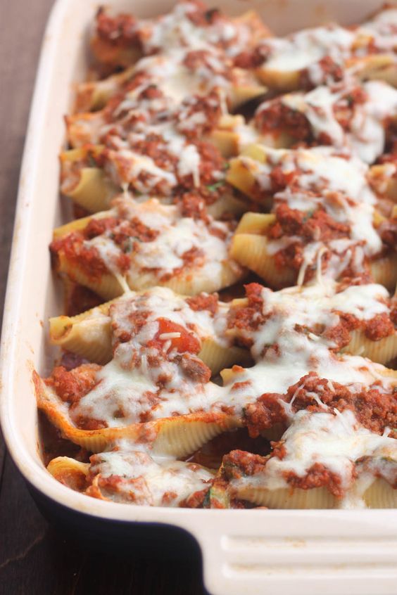 Lasagna Stuffed Shells - Easy Recipes