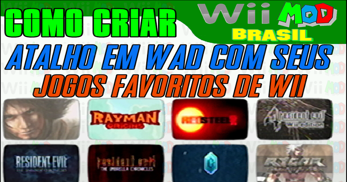 Wii Mod Brasil: Como criar Wad com seus jogos de Wii