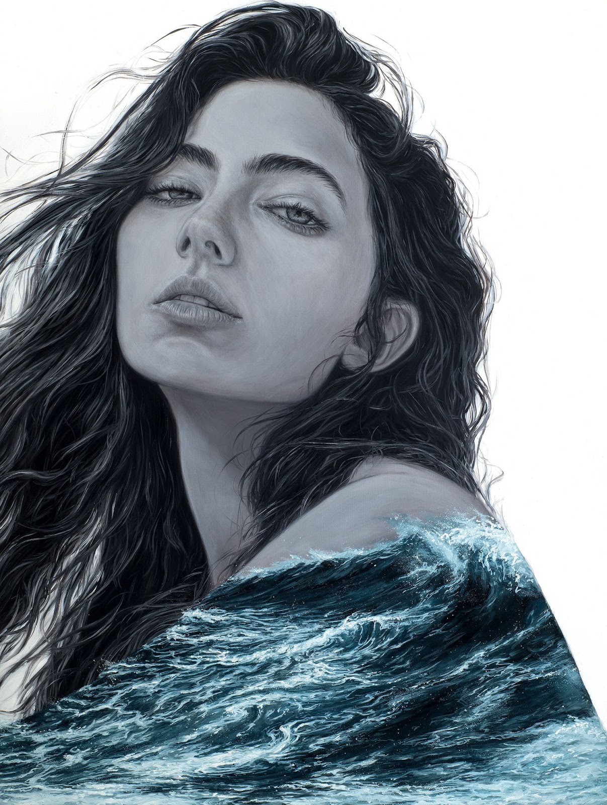 Beau B. Frank ~ Surreal Juxtaposition of Landscapes and Portraits ...