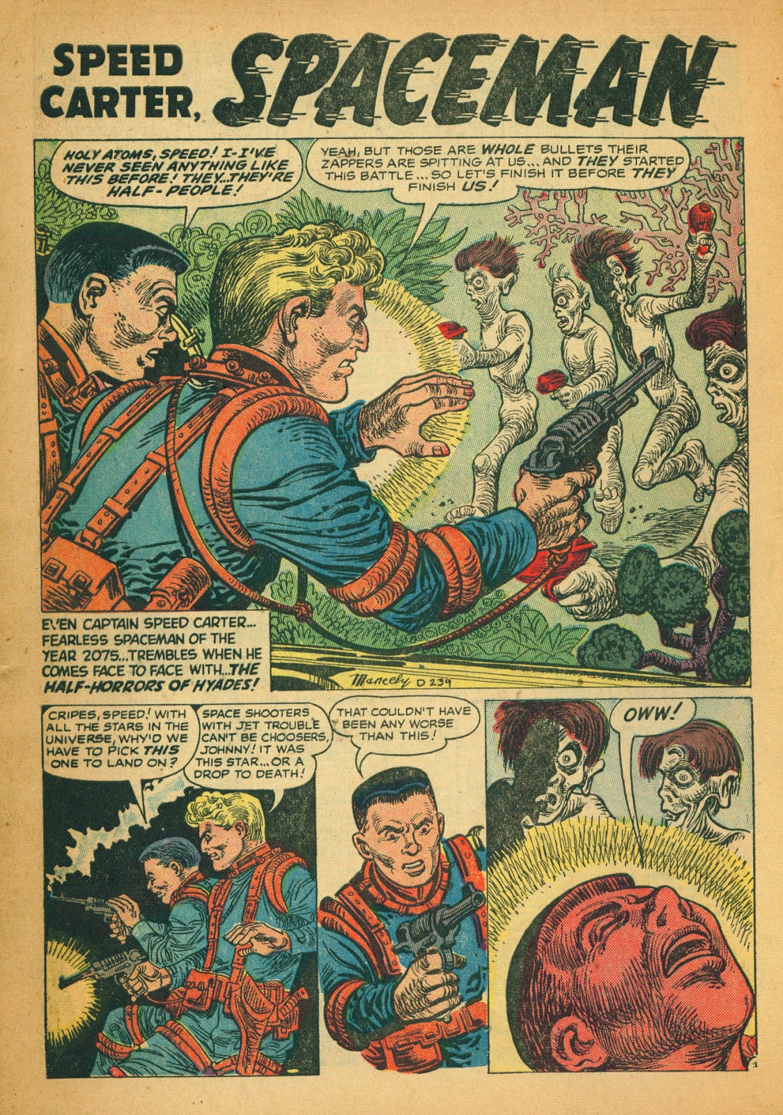 Last of the Spinner Rack Junkies: Speed Carter SPACEMAN by Joe Maneely 1953