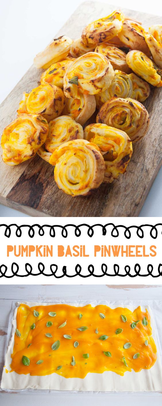 VEGAN PUMPKIN BASIL PINWHEELS | CUISINE RECIPES FOR ALL KINDS OF CUISINE