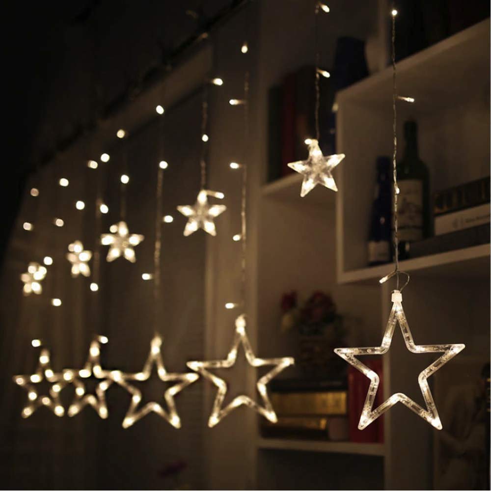 Led stars curtain lights