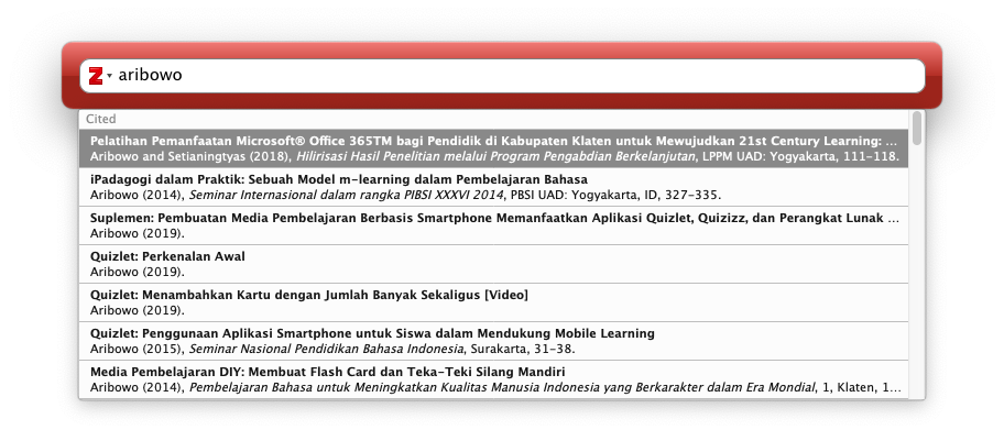 Instalasi Zotero dan Plugin Microsoft Office Word