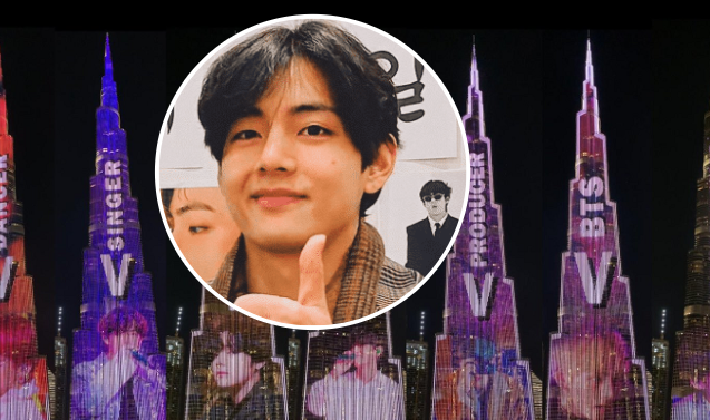 BTS' V becomes first K-pop artist to feature on Dubai's Burj Khalifa ...
