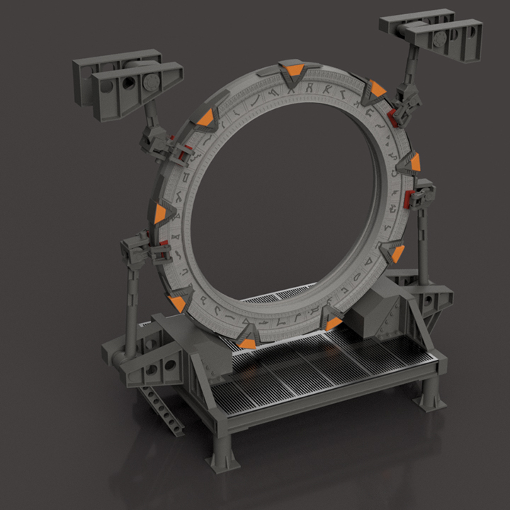 Stargate SG1 Gate WIP | The3Dprinting 3D print Dioramas, Models and Props