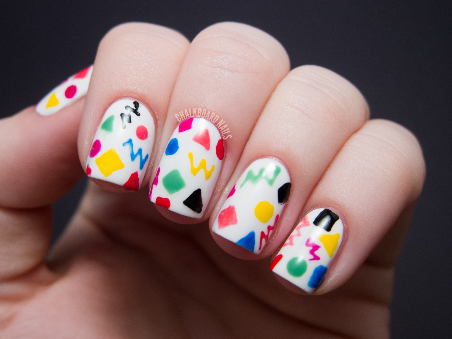 Kindergarten Doodles | Chalkboard Nails | Phoenix, Arizona Nail Artist