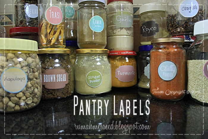 Welcome to Teawe's blog: Pantry Organizing Labels