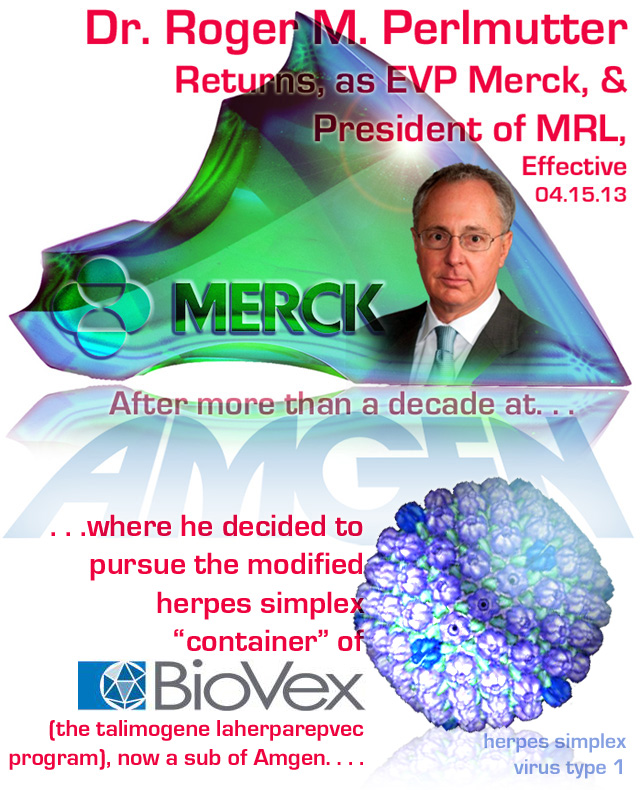 Peter Kim Perlmutter Roger MRL Amgen President BioVex Forbes Herper New ...