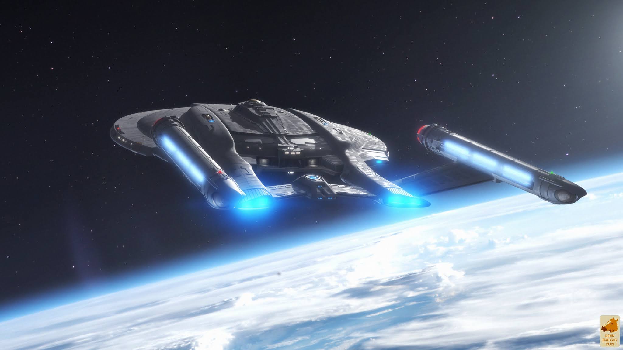 Star Trek: Star Trek NX-01 Class Refit In Space Wallpaper