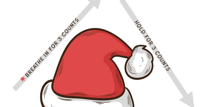 Santa Hat Deep Breathing Exercise {Free Printable Poster Included ...