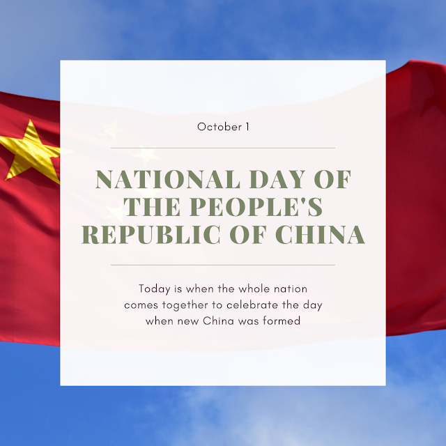 National Day of the People's Republic of China – 1st October 2022 ...