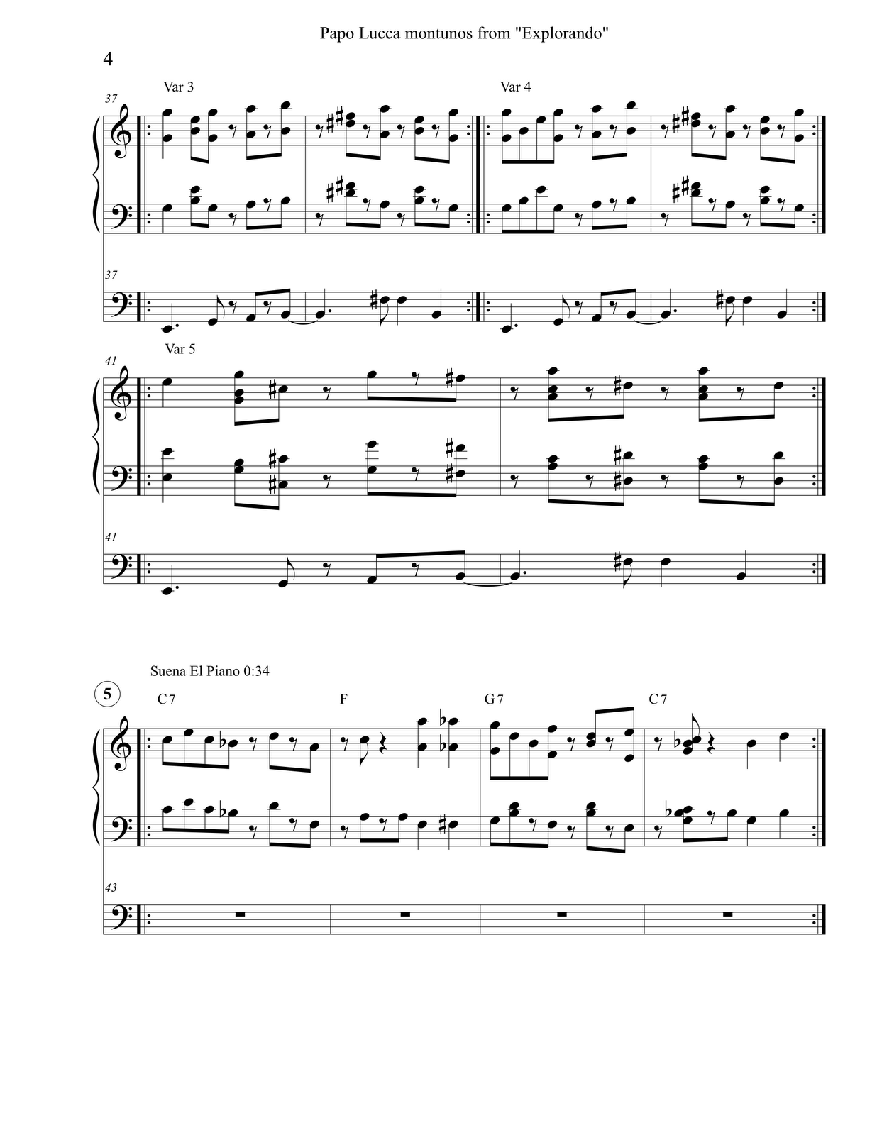 Papo Lucca: Montunos