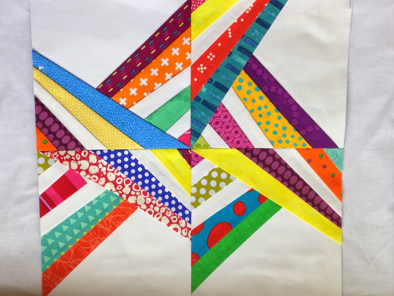 Stash Bee: April Hive 4 Eastern Sunrise block for Heather