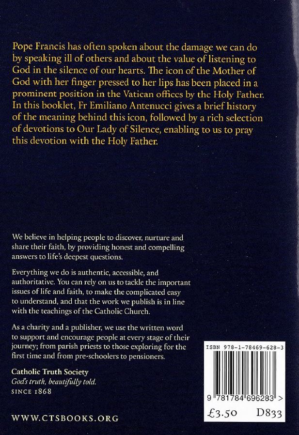 Book Reviews and More: Our Lady of Silence - Fr Emiliano Antenucci ...