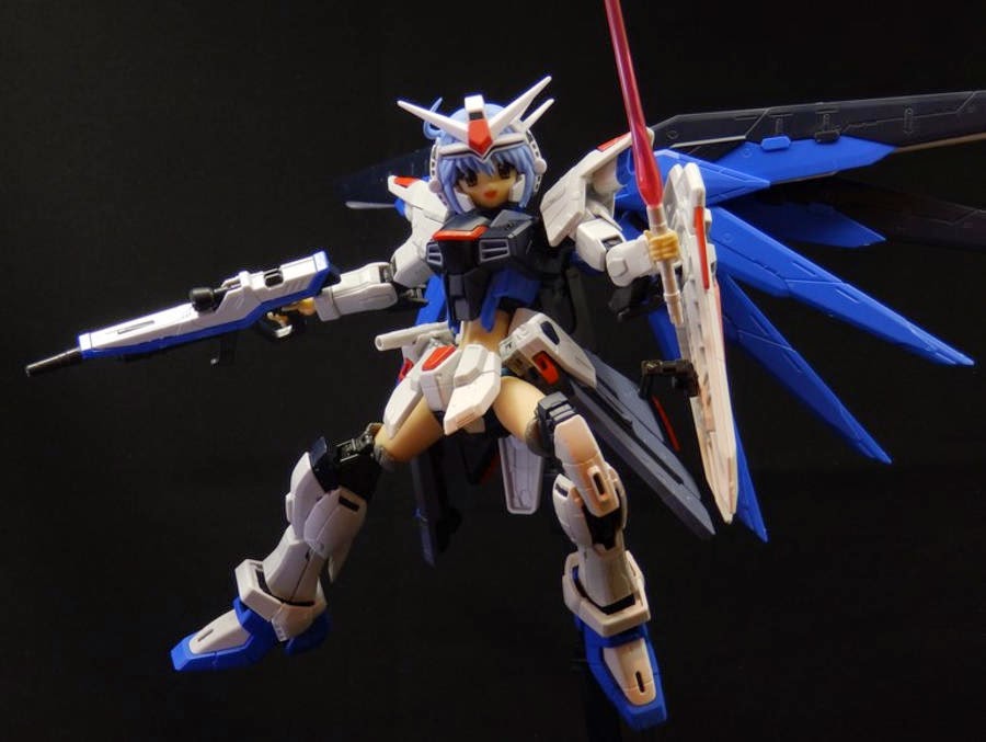 Custom Build: RG x AGP Freedom Gundam Girl - Gundam Kits Collection ...