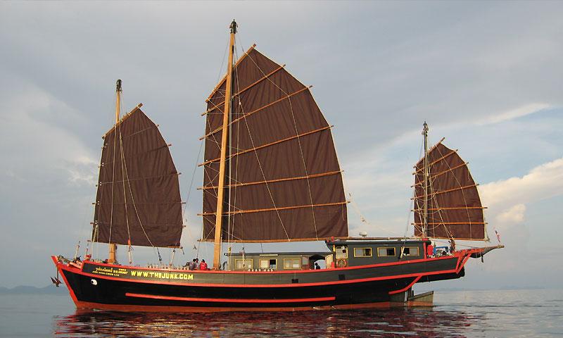Diving Phuket with Sea Fun Divers: Sailing in a classic Chinese Ship ...