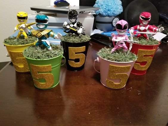 80 ideas para decorar fiesta de los Power Rangers