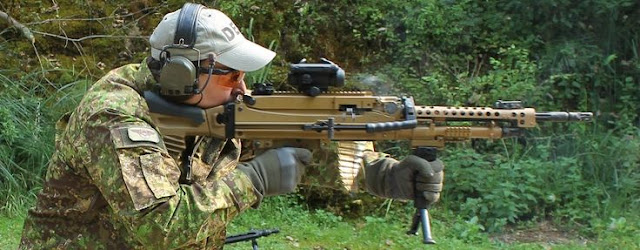 Defensa y Armas: Ametralladora: Heckler - Koch HK 121 (Alemania)