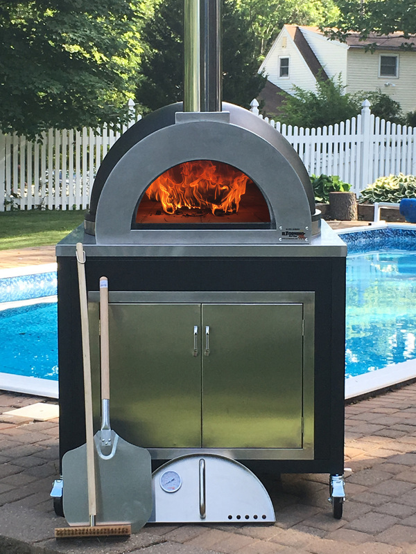 ILFORNINO ® ELITE PLUS - WOOD FIRED PIZZA OVEN - CABINET BLACK ~ ilfornino Wood Fired Pizza Oven