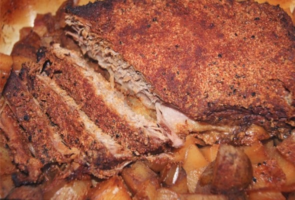 Falda de res al horno