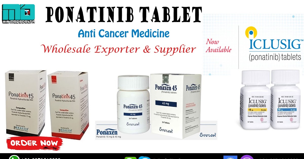 Generic Iclusig Tablet Online Supplier India | Ponatinib Wholesale ...