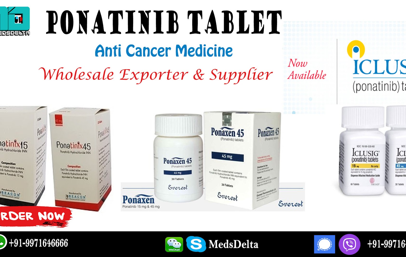 Ponatinib Tablet Brands Online | Generic Iclusig Price Wholesale ...