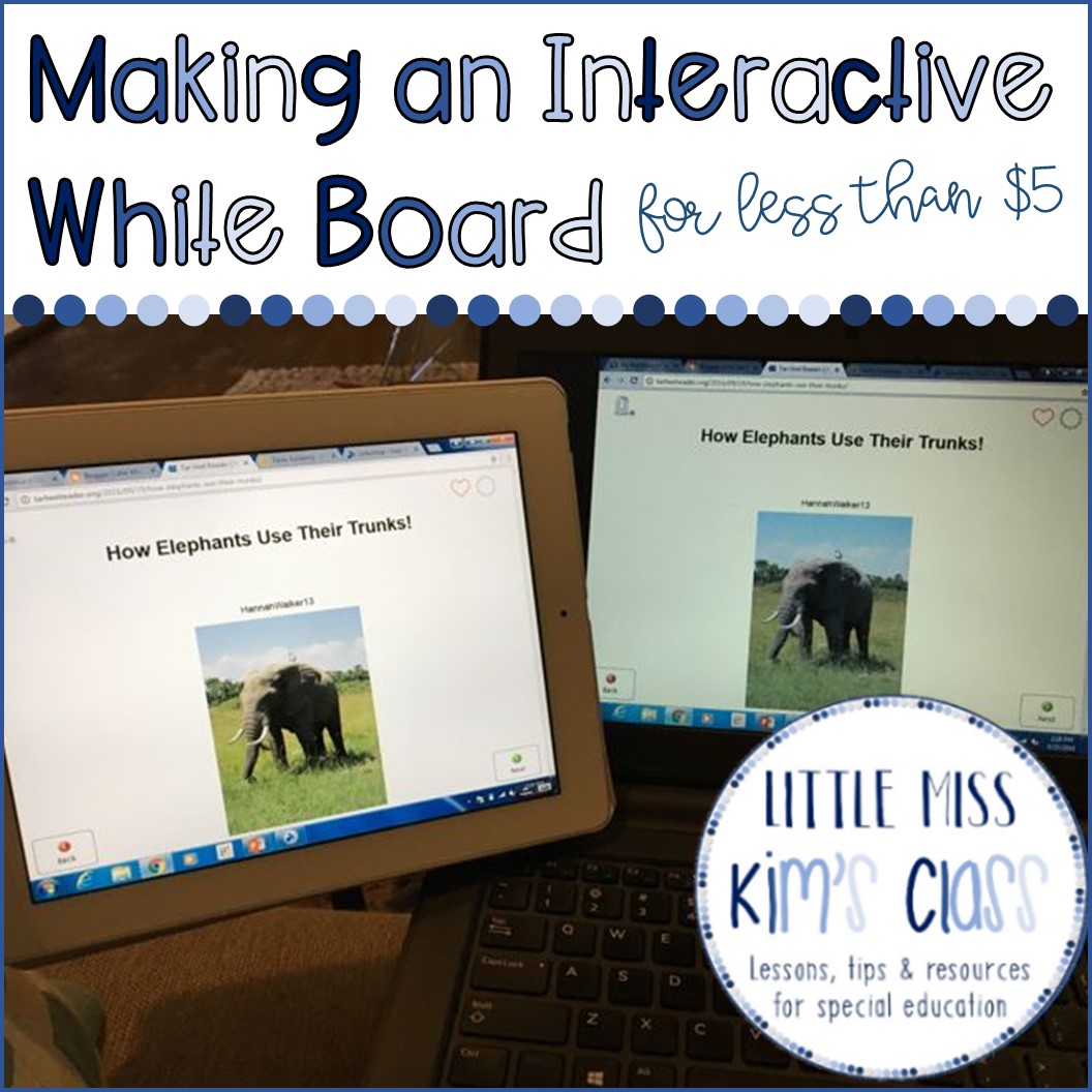 Little Miss Kim's Class: Making an Interactive White Board in the Classroom