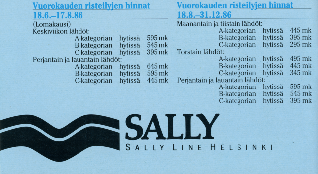 Merellä @ www.valkeatlaivat.net : Sally Line - m/s Sally Albatross