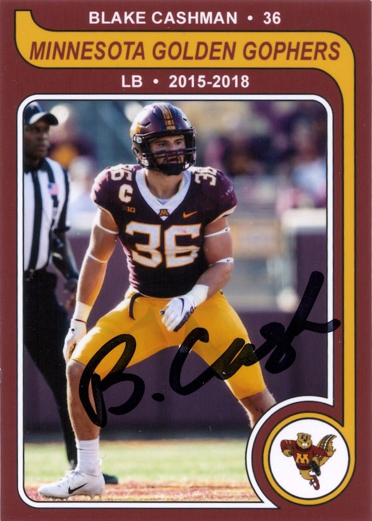 Minnesota Sports Autograph Project: BLAKE CASHMAN