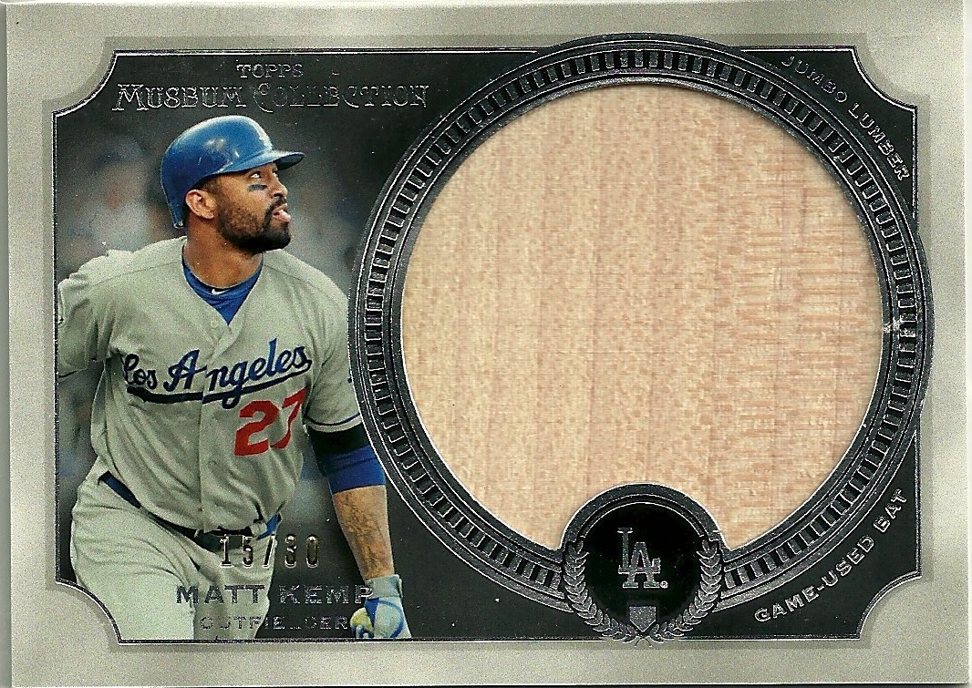 The Snorting Bull: 2013 Topps Museum Collection Matt Kemp Jumbo Bat Card