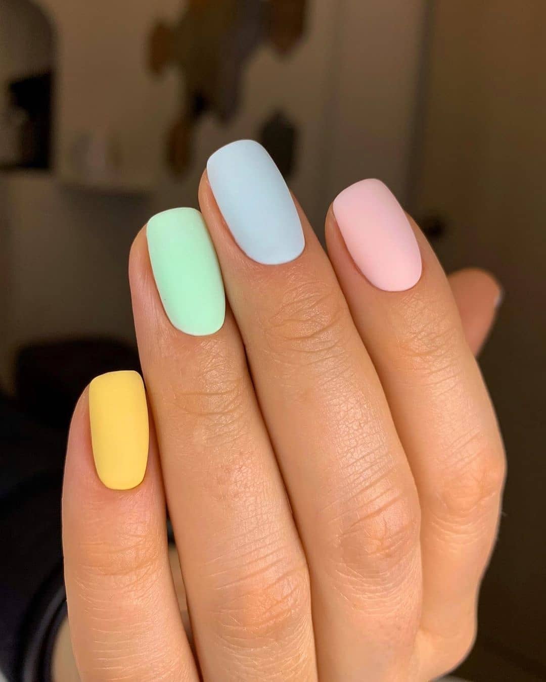 Short colorful summer nail design ideas. | Melody Jacob