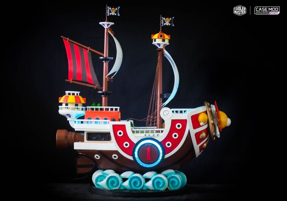 Chiếc case PC dựa trên hình tượng chiếc thuyền Thousand Sunny trong One ...