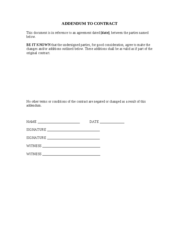Addendum To Offer Letter Template Resume Letter addendum-to-offer-letter-template-resume-letter