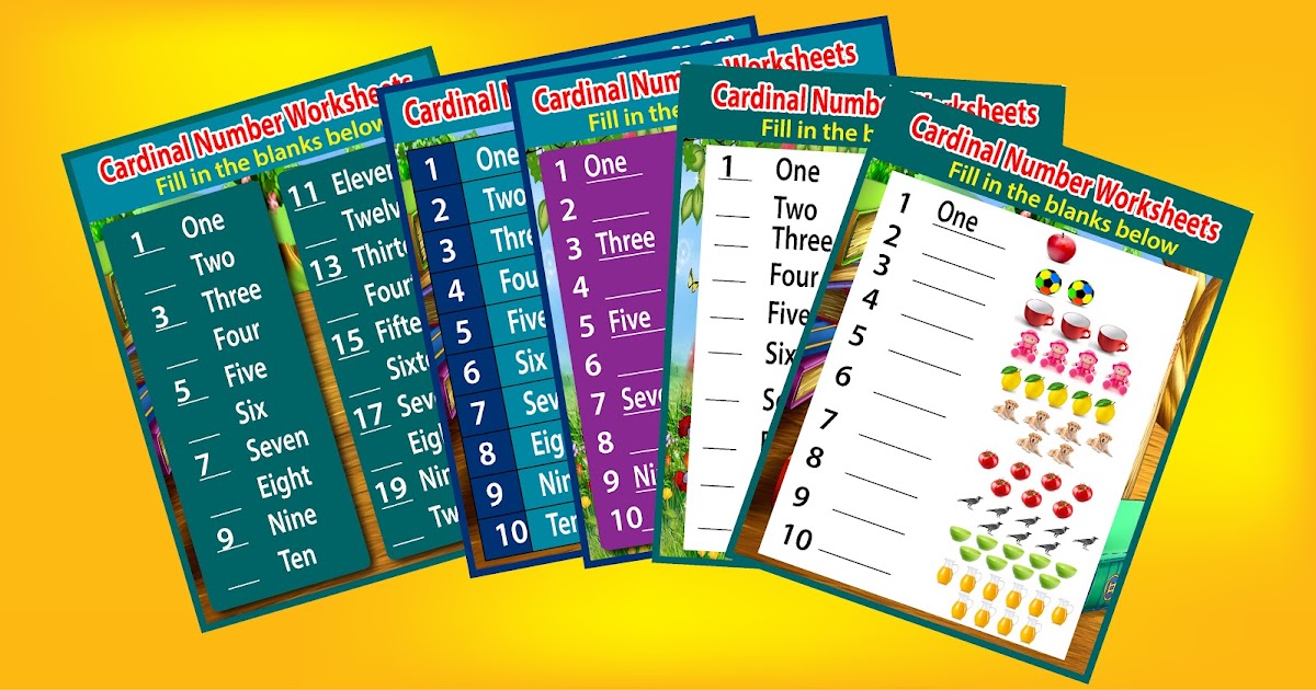 Cardinal Numbers Chart (1-20) / Numbers Chart/ kids book