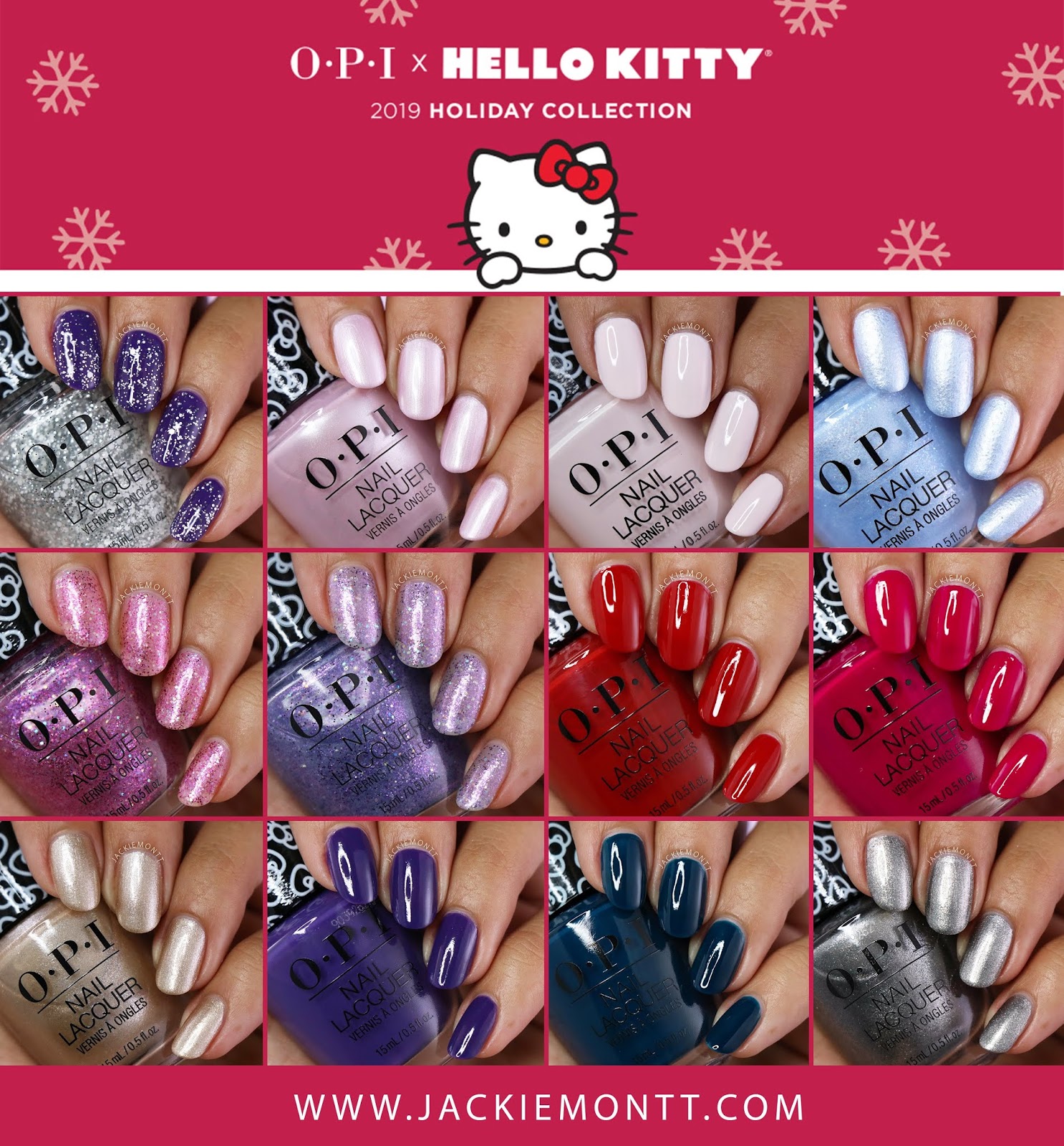 OPI Hello Kitty Collection (Holiday 2019) - JACKIEMONTT