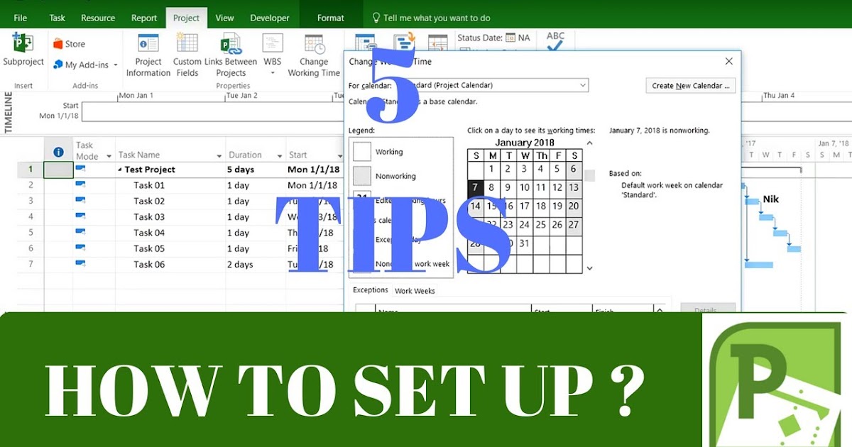 How to set up MS project 2016 and start creating Project Plan ...