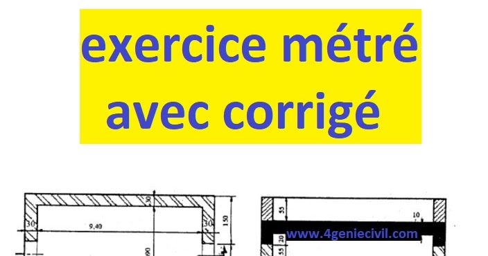 exercice métré avec solution pdf