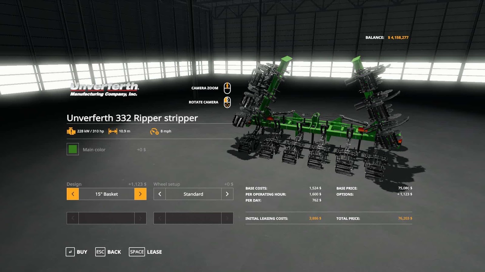 FS19 Unverferth 332 ripper stripper v2.0 - FS 19 & 22 USA Mods Collection