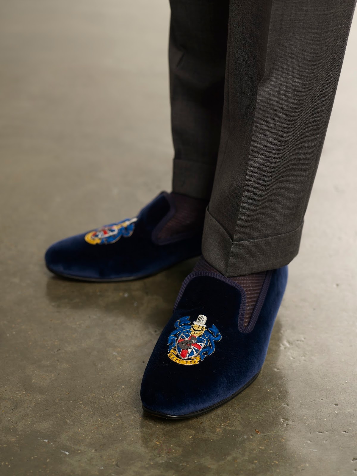 Grey Fox Slippers by Donhall & Bell | Grey Fox