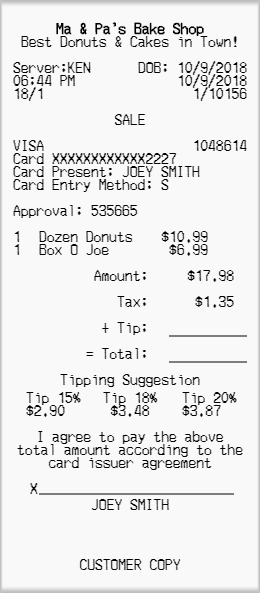 Print Fake Receipts Online - Invoice Template
