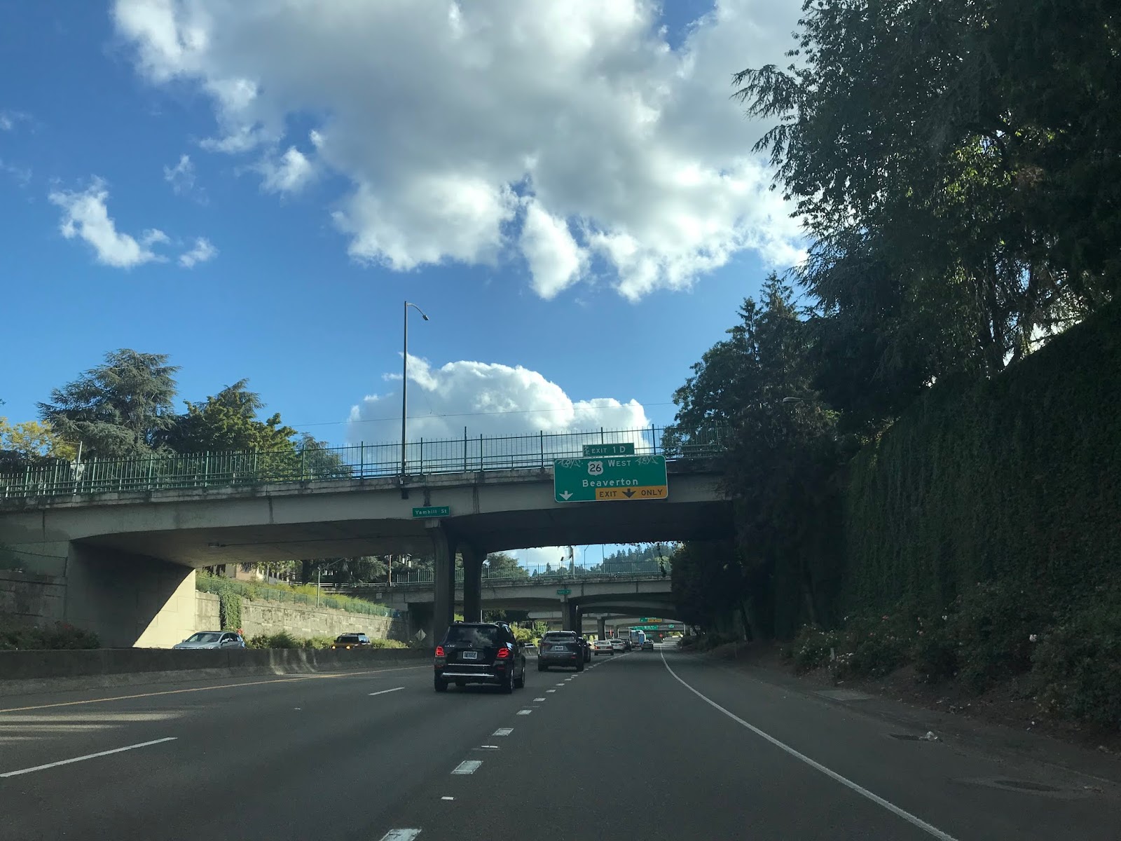 US Route 26 on the Sunset Highway from downtown Portland to US 101